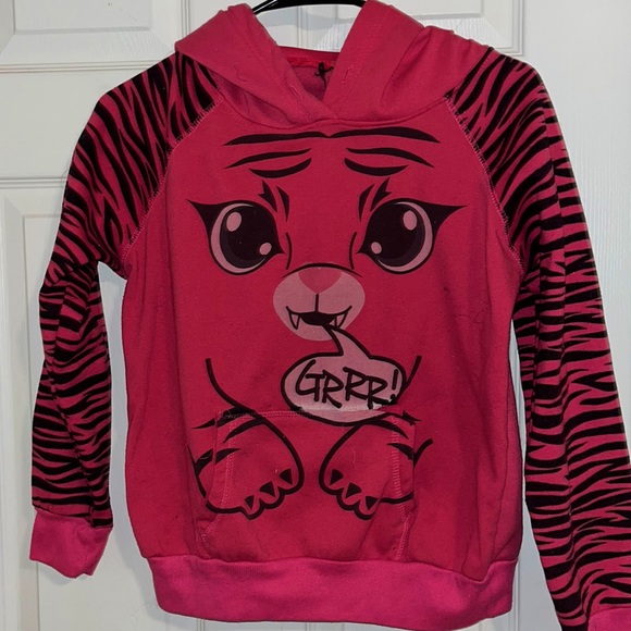 Amazon | Shirts & Tops | Pretty Pink Pink Tiger Hoodie | Poshmark